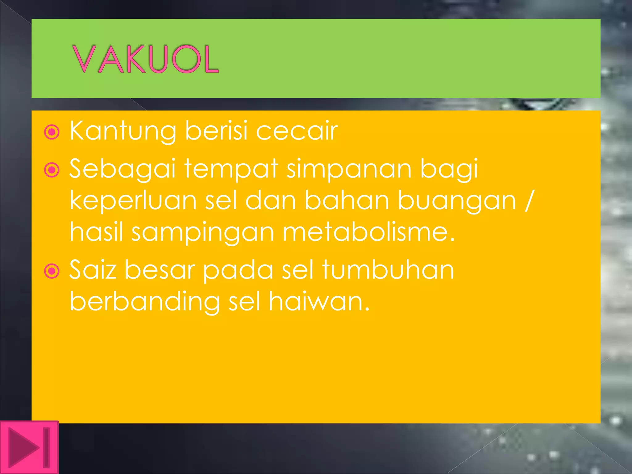 Fungsi sel , tisu dan membran | PPTX