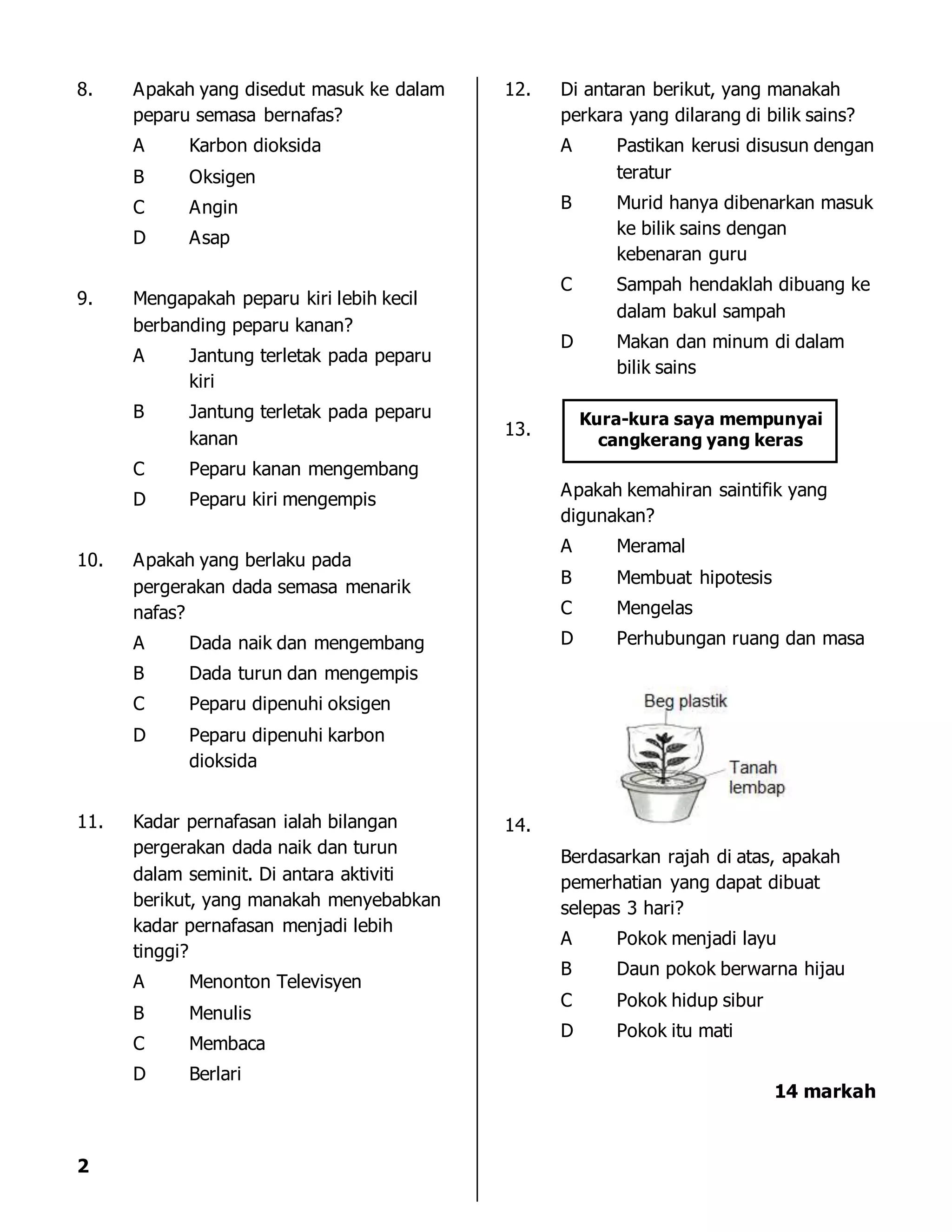 Sains tahun 4 | DOCX