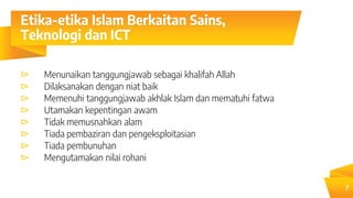 Sains teknologi ict | PPT