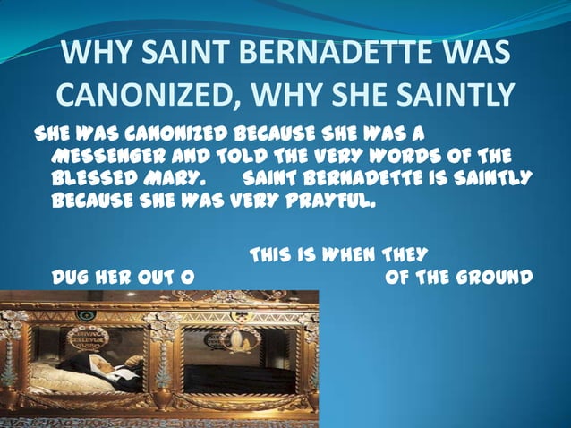 Saint bernadette2 | PPT