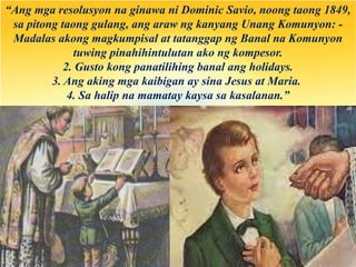 Saint Dominic Savio, Italian teenager 1842-1857 (Filipino).pptx