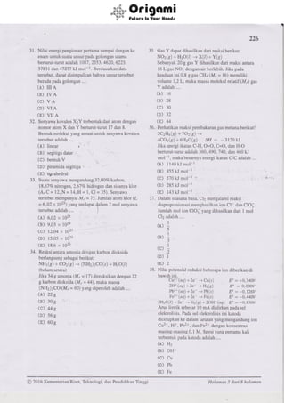 SOAL SBMPTN 2016 TKD SAINTEK KODE 226 | PDF