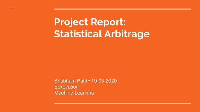 Statistical Arbitrage | PPT