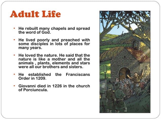 Saint Francis of Assisi: Biography | PPT | Christianity | Religion ...