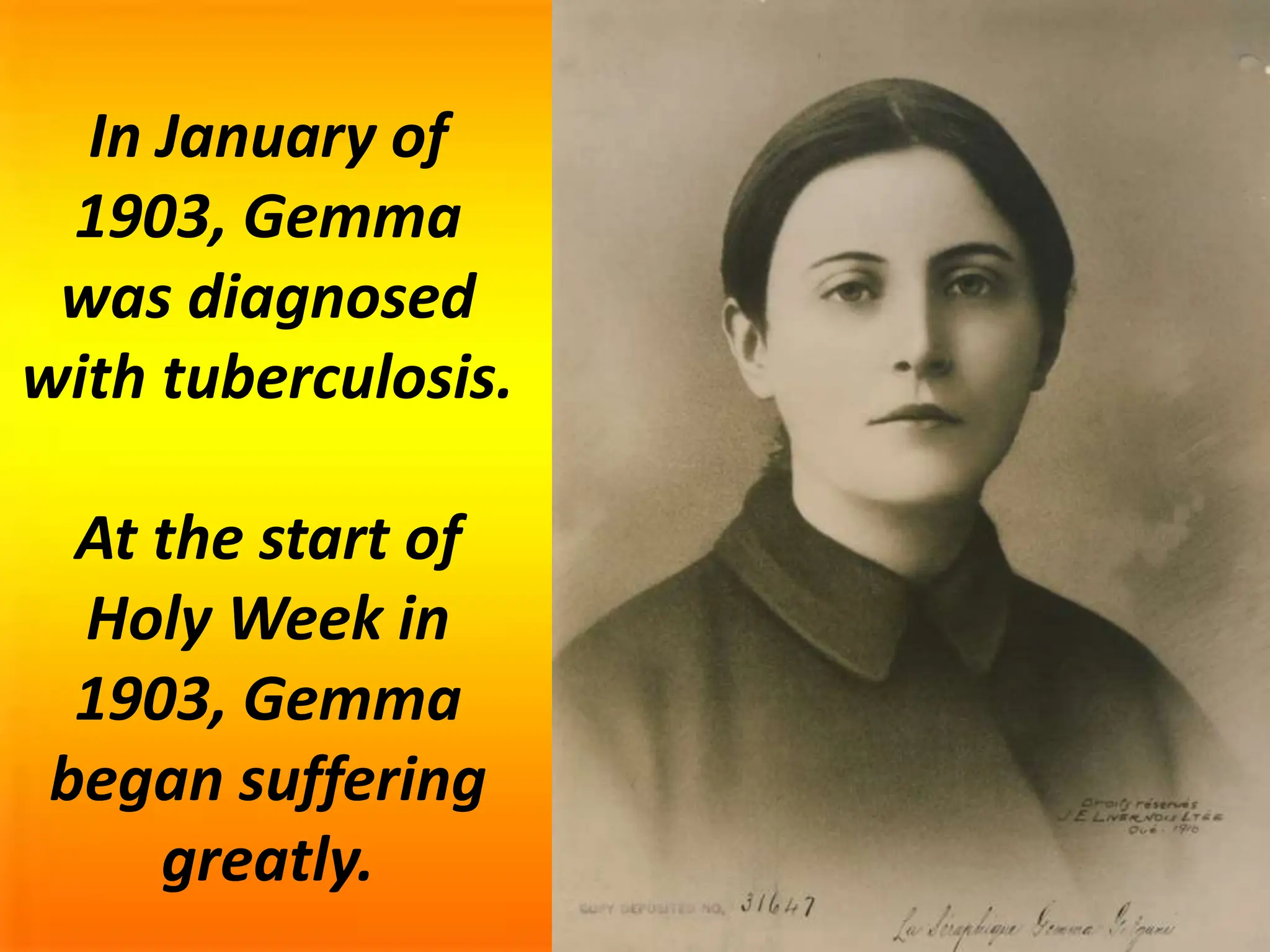Saint Gemma Galgani, Flower of Lucca, Italian mystic 1887-1903.pptx