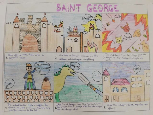 Saint George comic strips | PPT