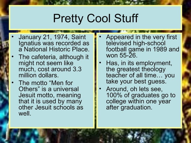 Saint ignatius high school | PPT