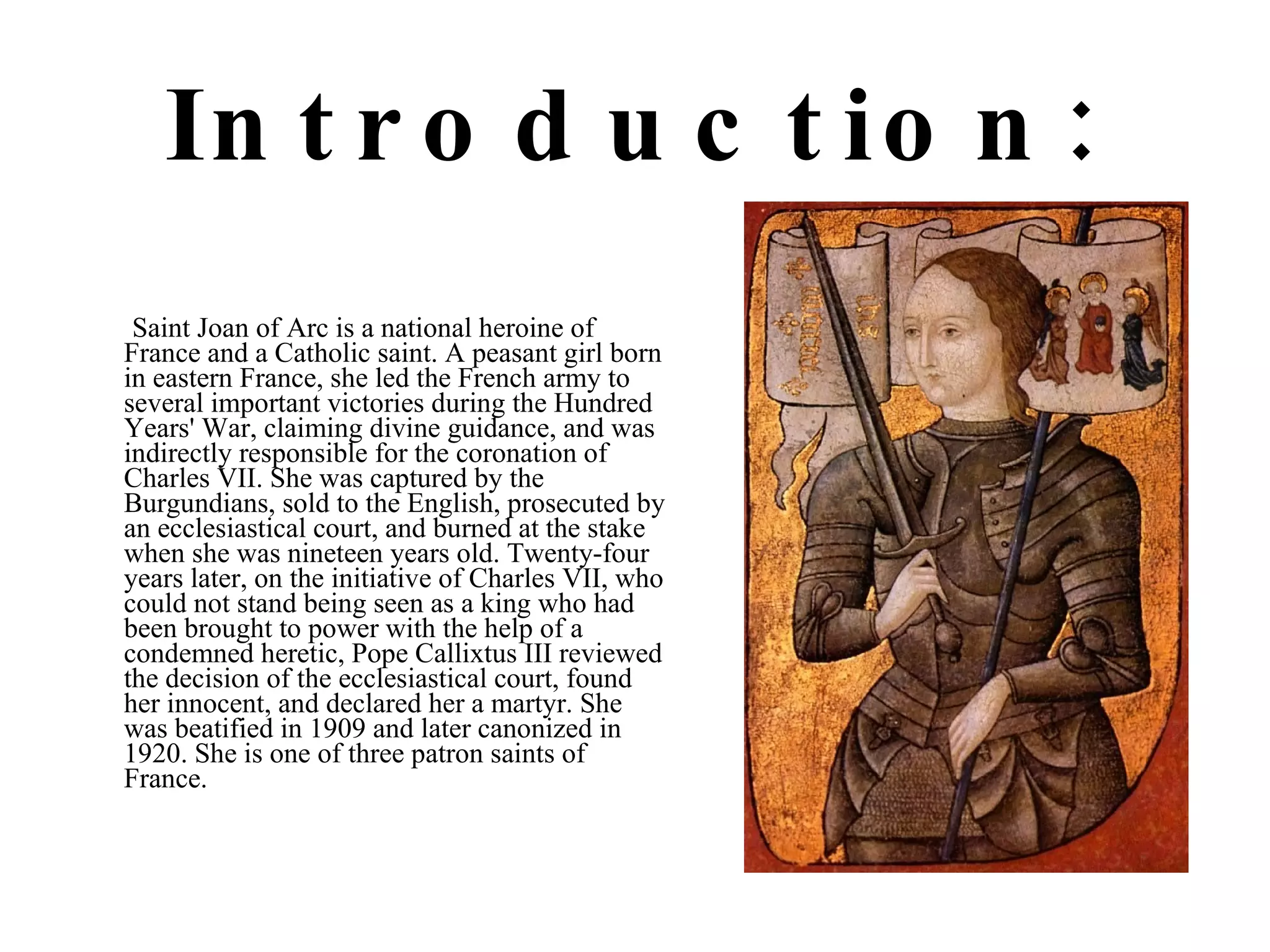 Saint Joan Of Arc | PPT