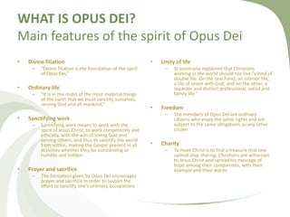 Saint josemaría, founder of Opus Dei | PPTX