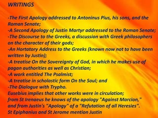 Saint Justin, martyr, doctor of the Church.pptx | Christianity ...
