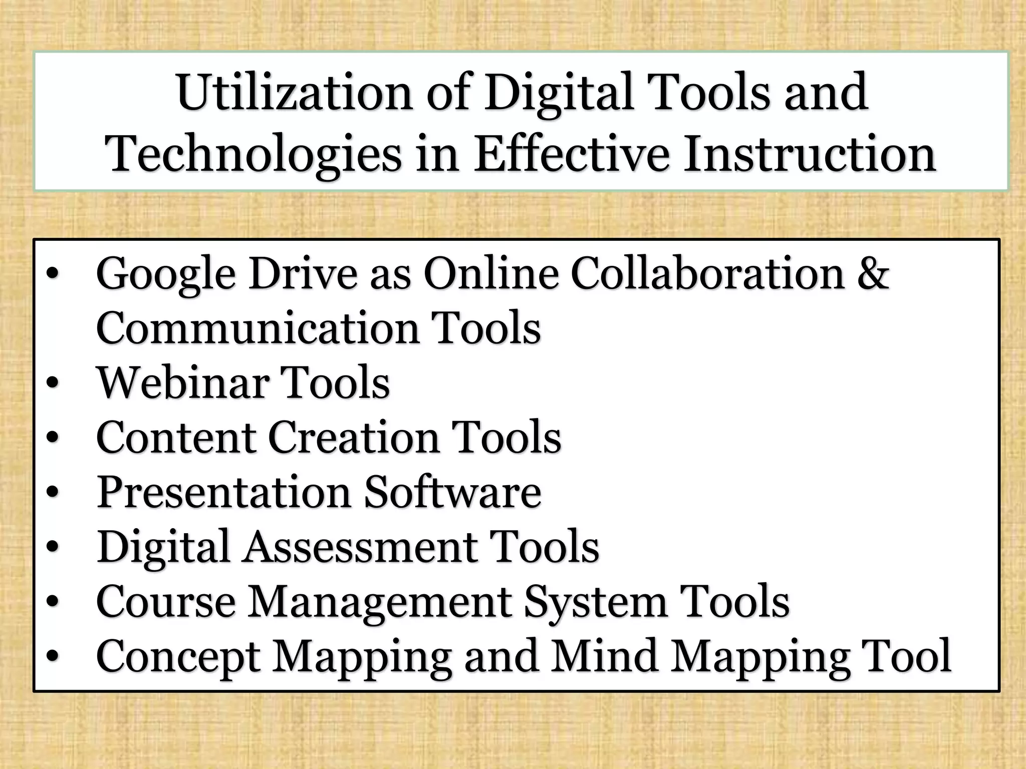 Digital Tools | PPTX