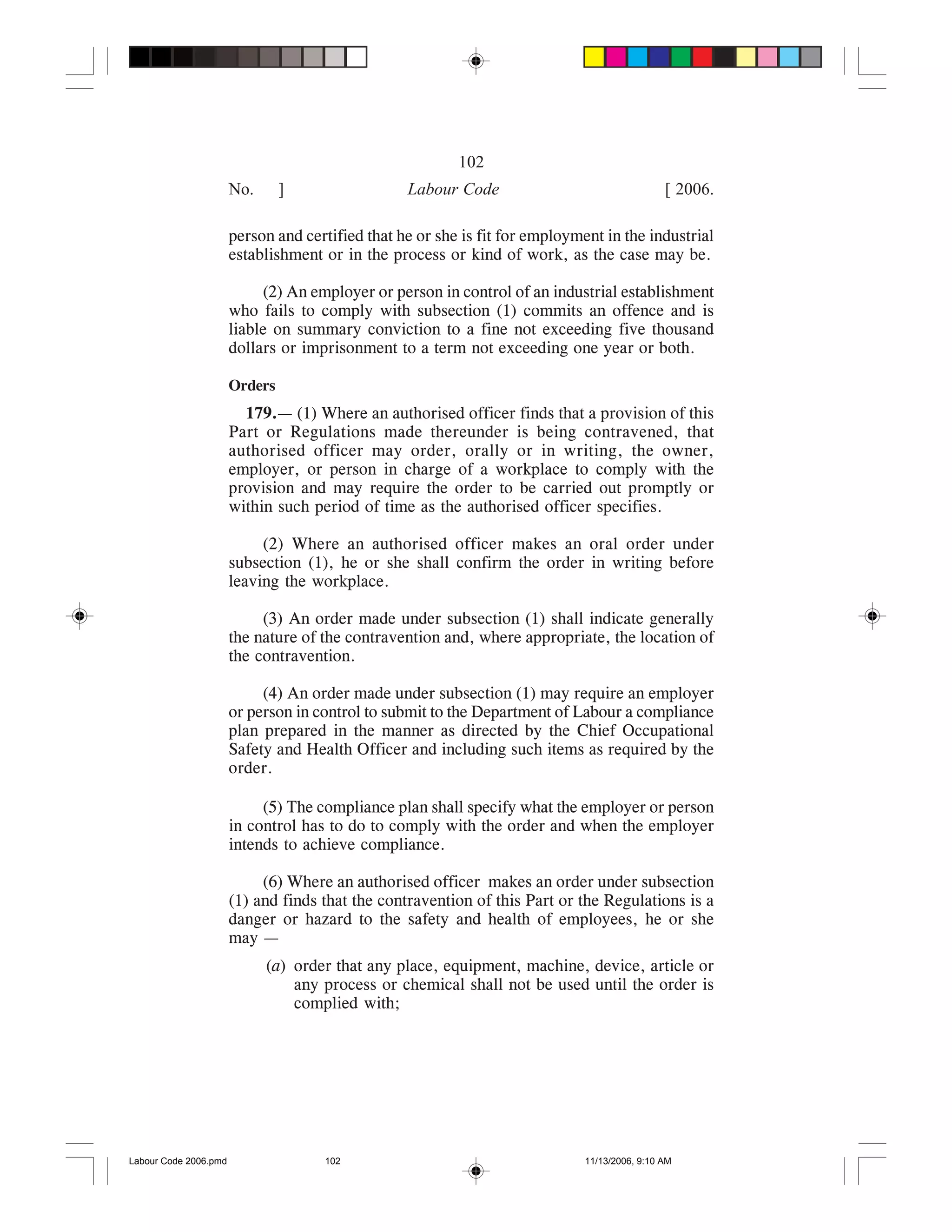 Saint lucialabourcode 2006 | PDF