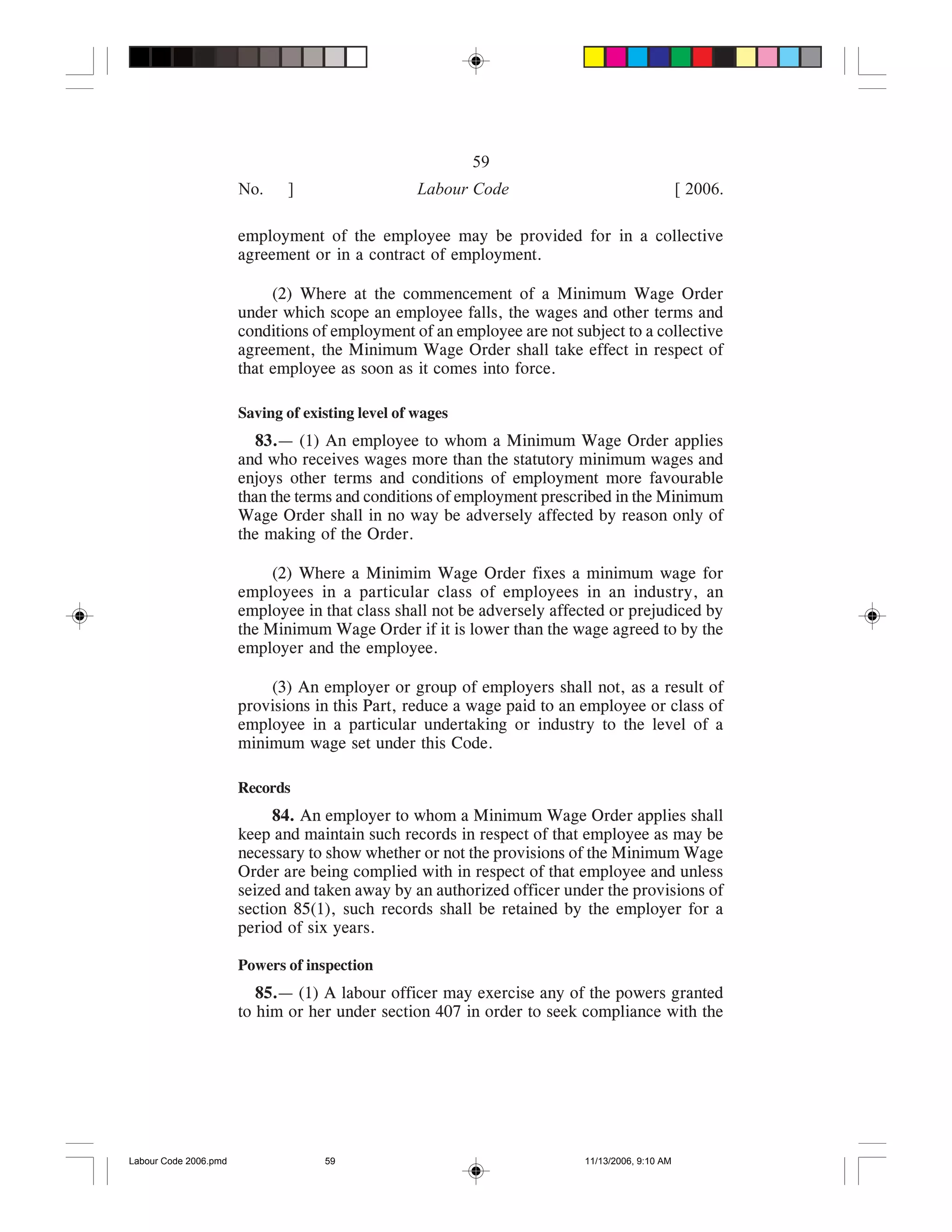 Saint lucialabourcode 2006 | PDF