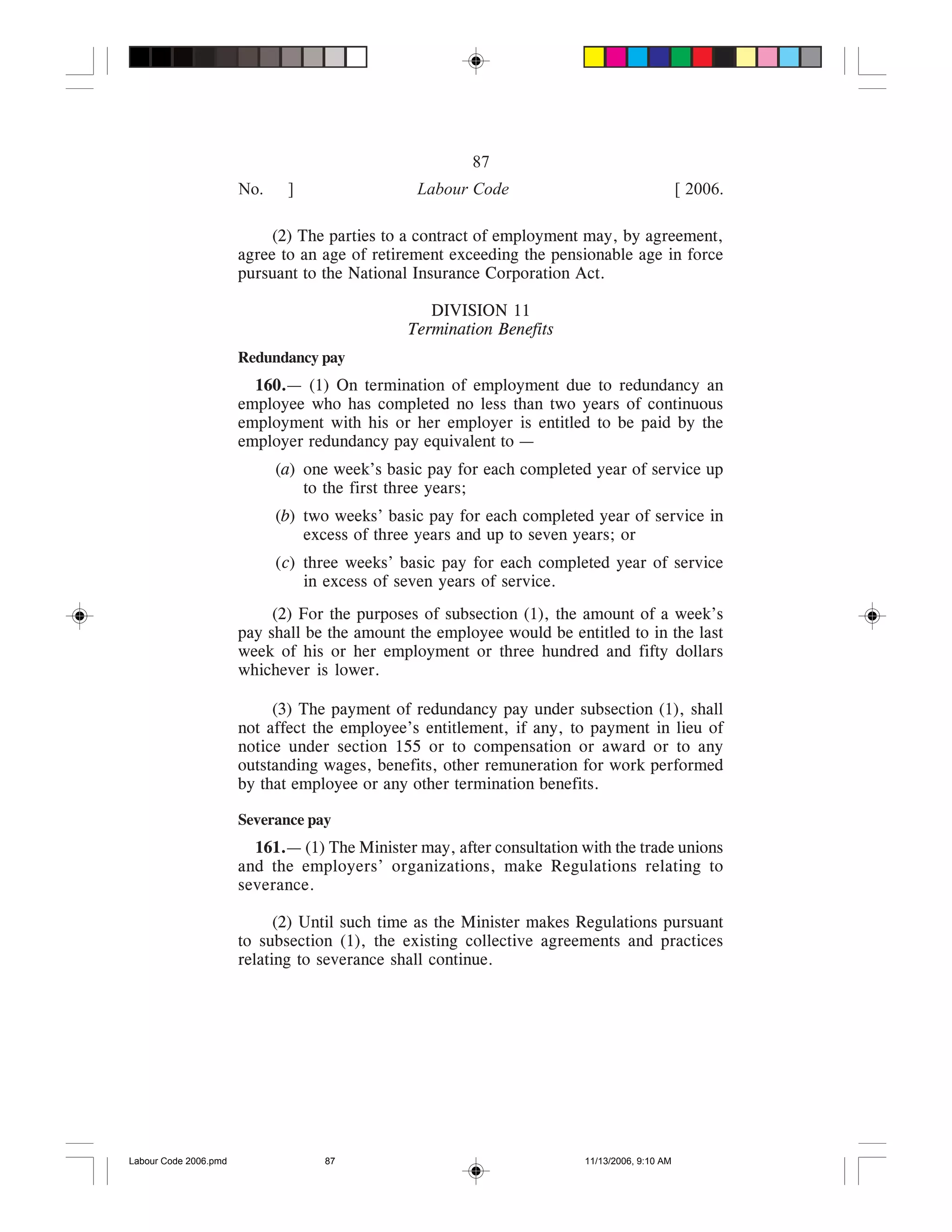 Saint lucialabourcode 2006 | PDF