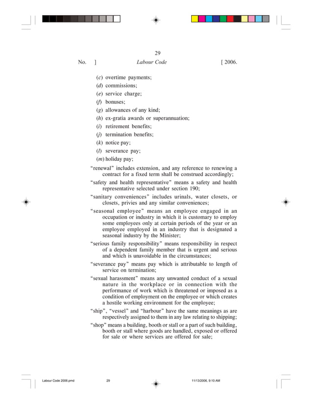 Saint lucialabourcode 2006 | PDF