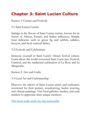 saint lucia travel guide FOR FIRST TIMERS | PDF | Travel Preparation ...