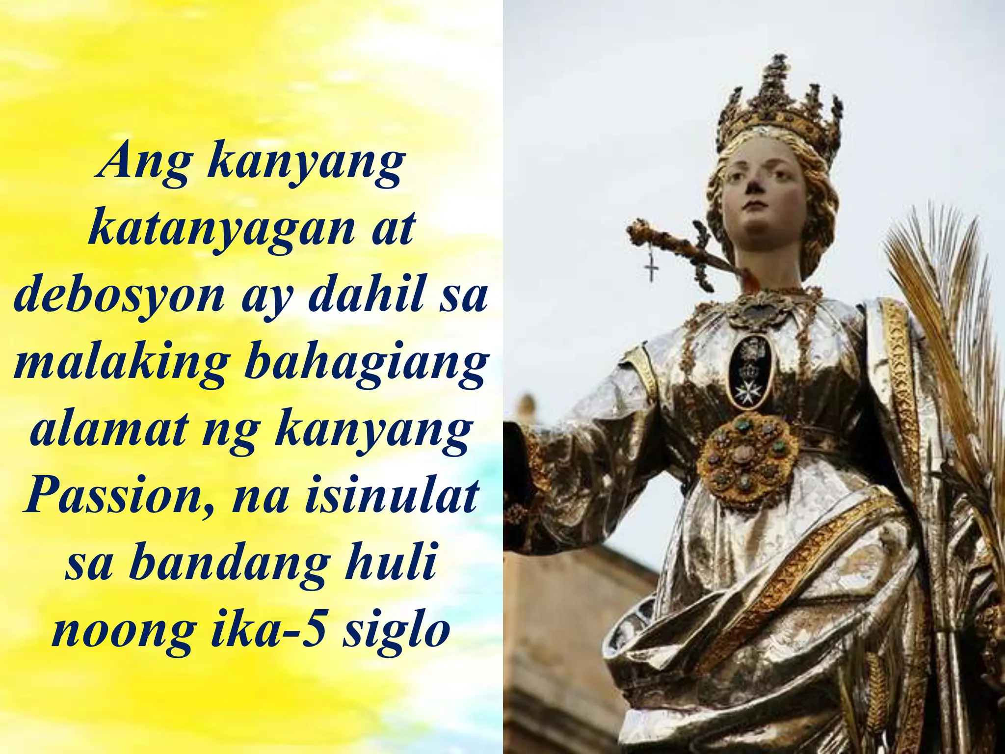 Saint Lucy, Virgin and Martyr (Tagalo-Filipino).pptx