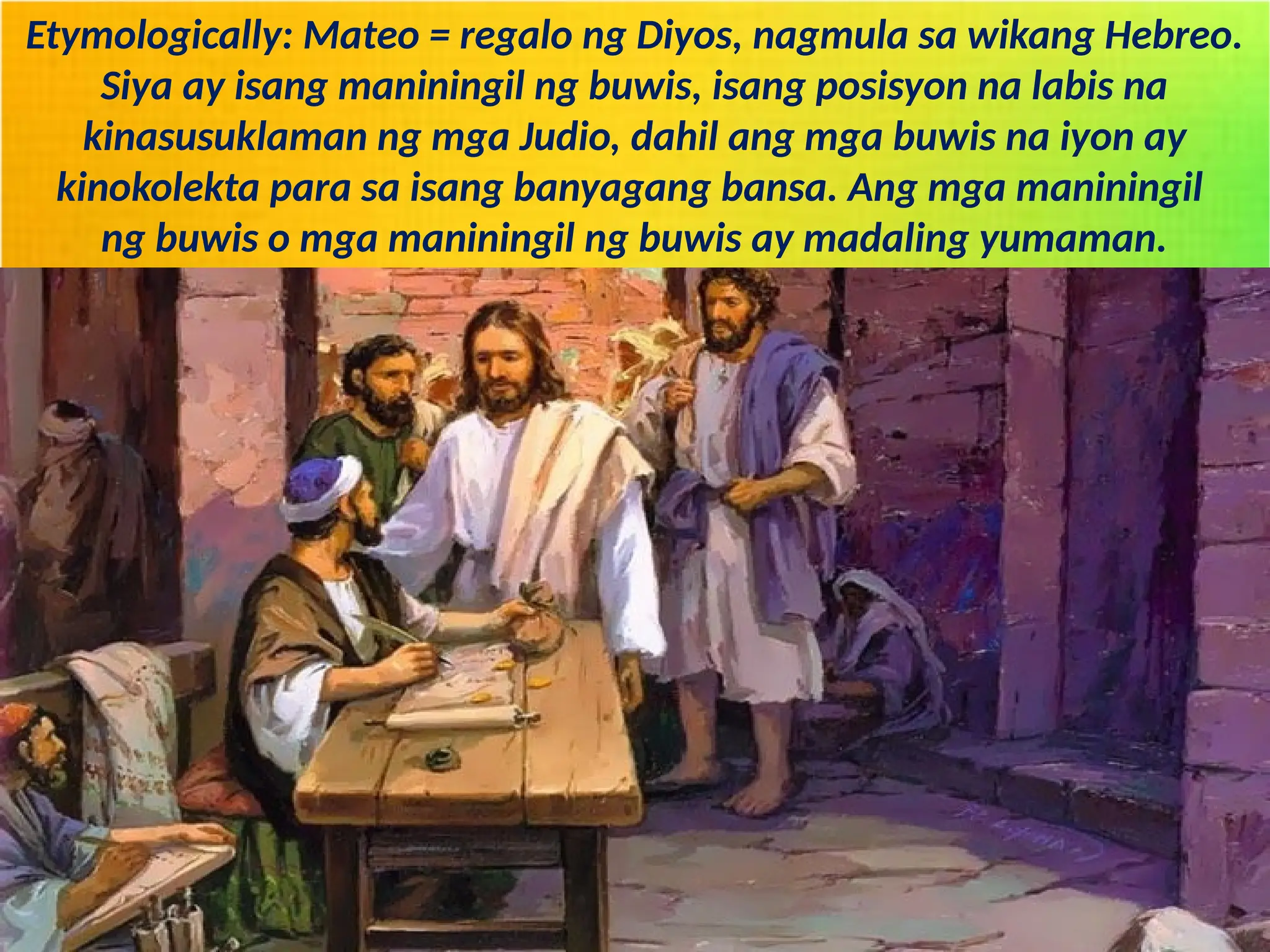 Saint Matthew, Apostle and Evangelist (Filipino).pptx