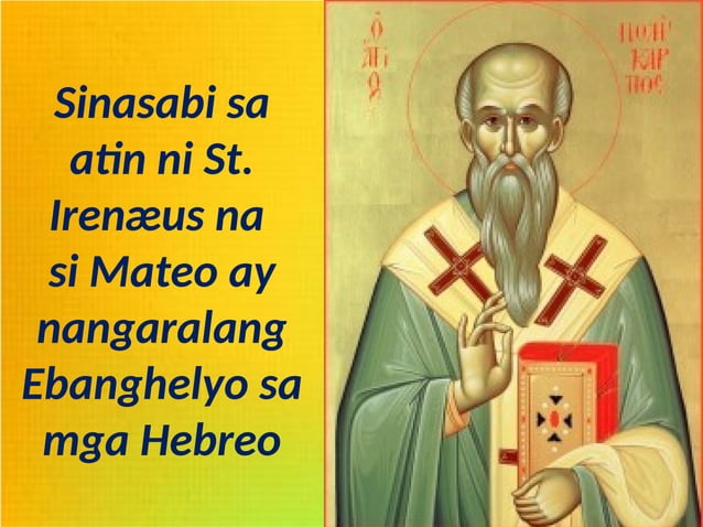 Saint Matthew, Apostle and Evangelist (Filipino).pptx