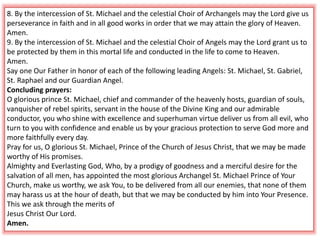 Saint Michael the Archangel | PPTX