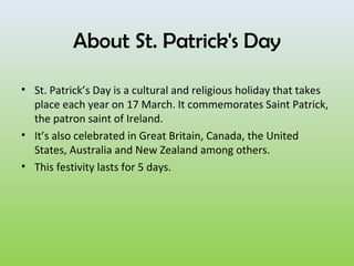 Saint Patrick's Day | PPT