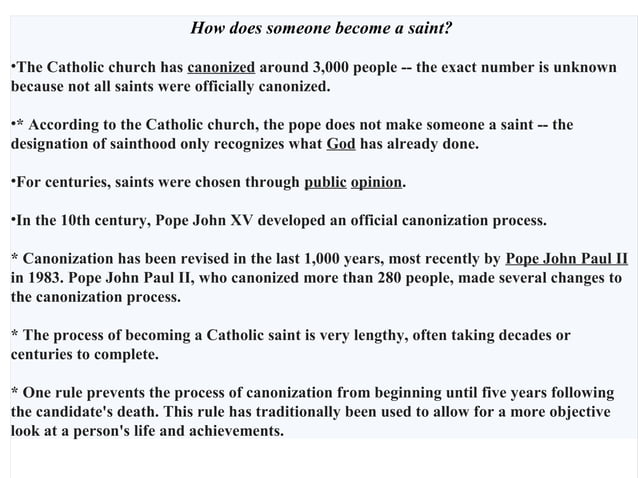 Saints | PPT | Christianity | Religion & Spirituality