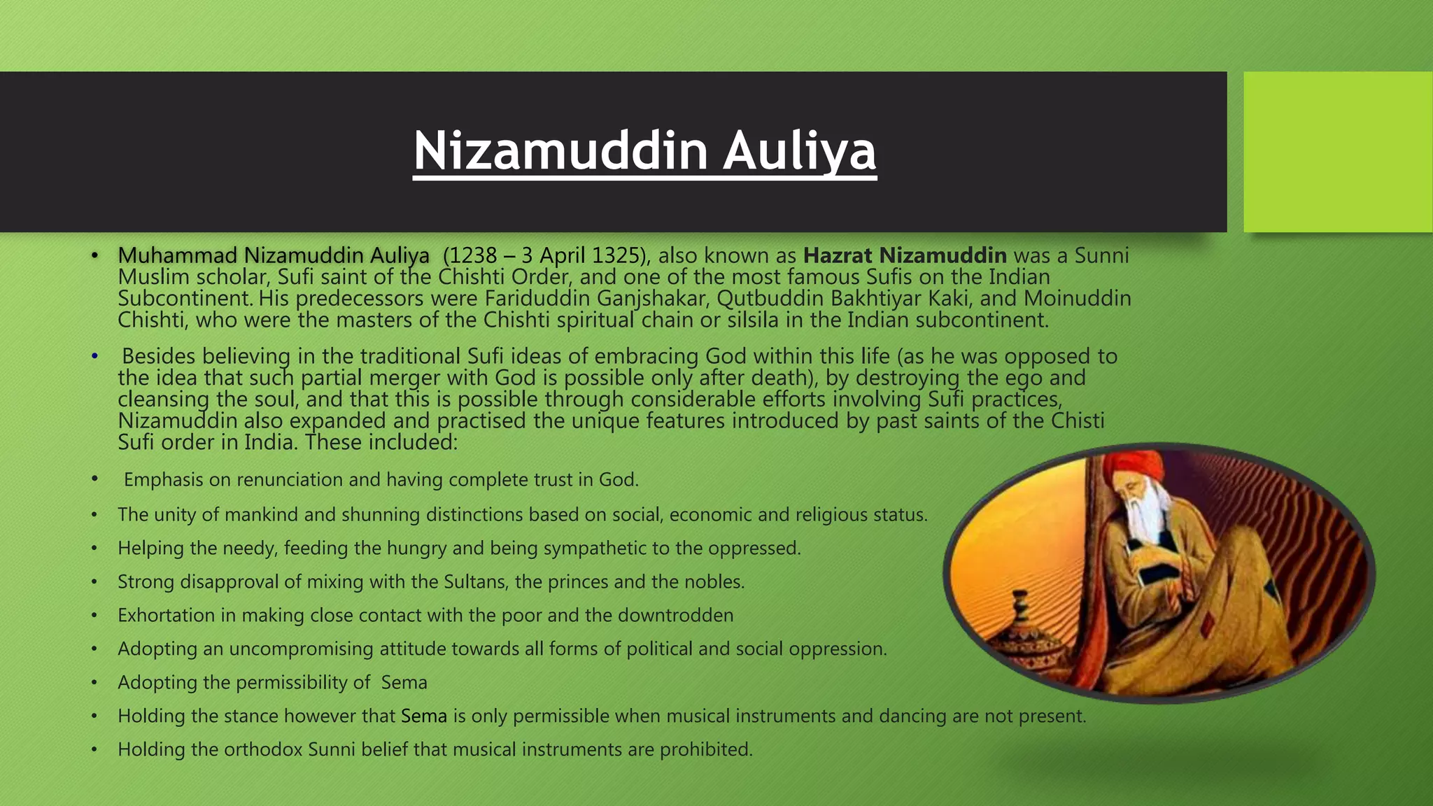 Saints of sufism | PPTX