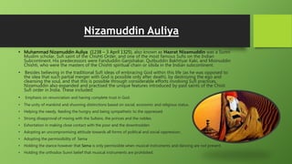 Saints of sufism | PPTX