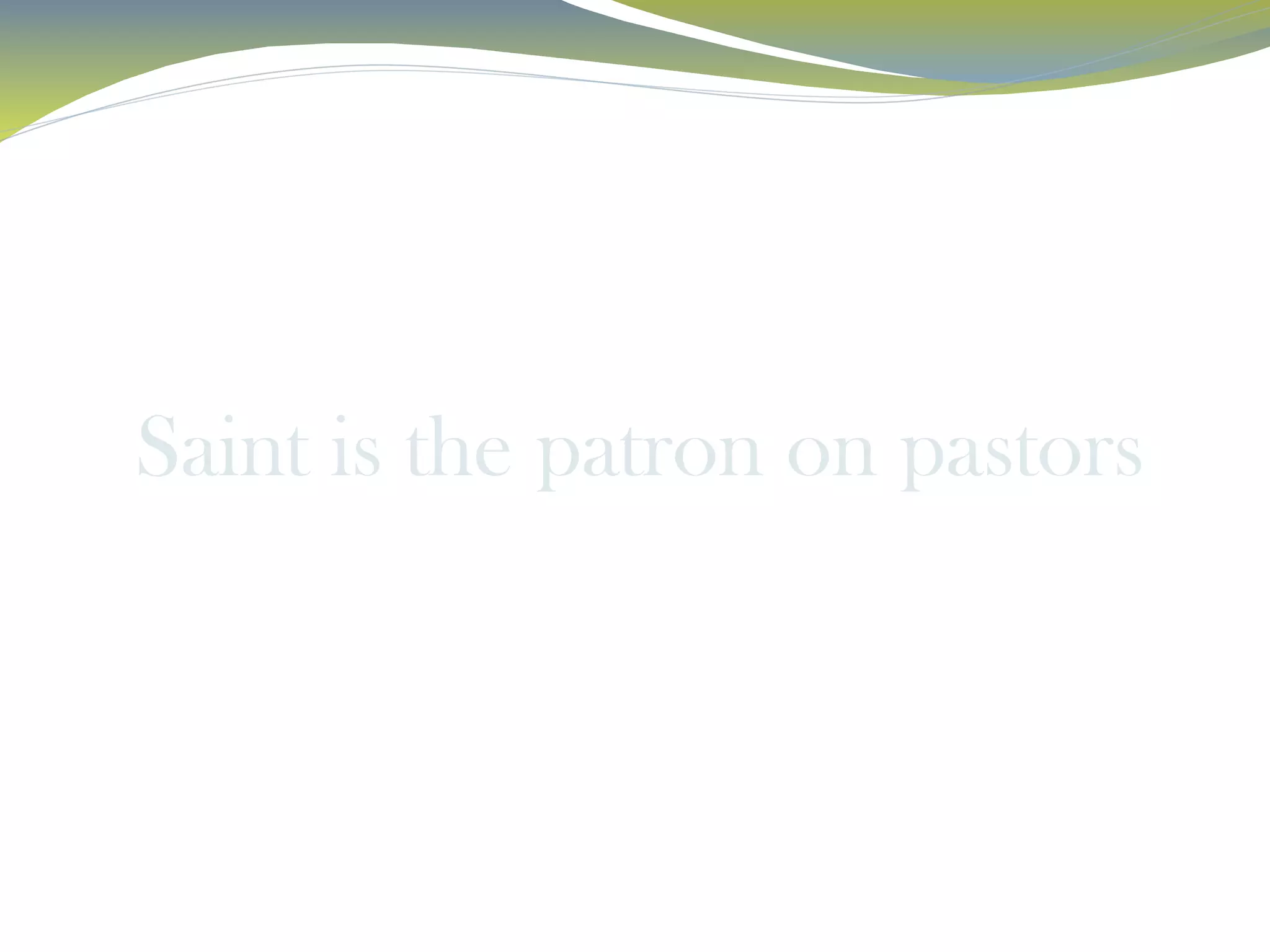 Saints of the catholic church | ODP