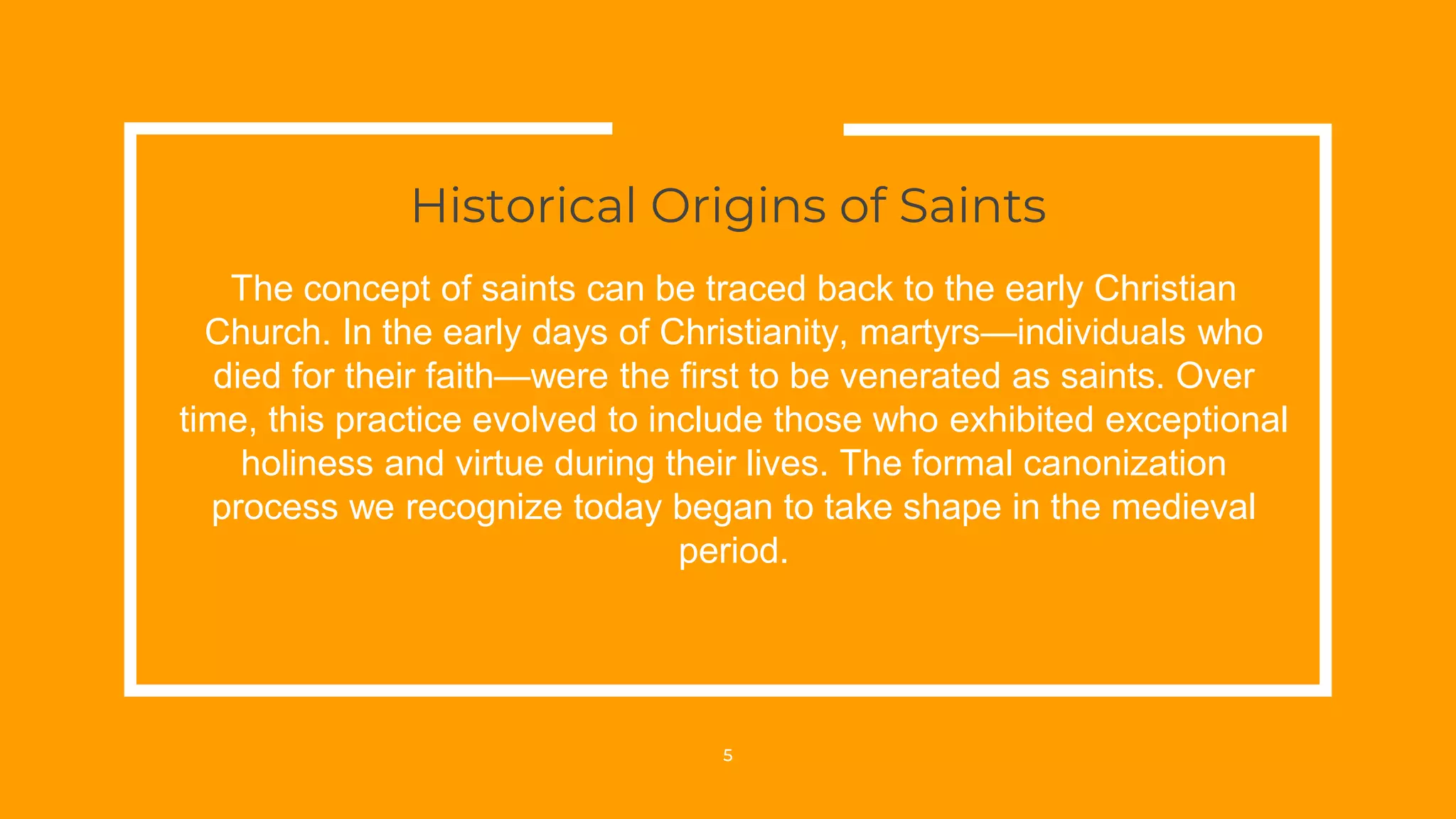 Catholic Saints | PPTX