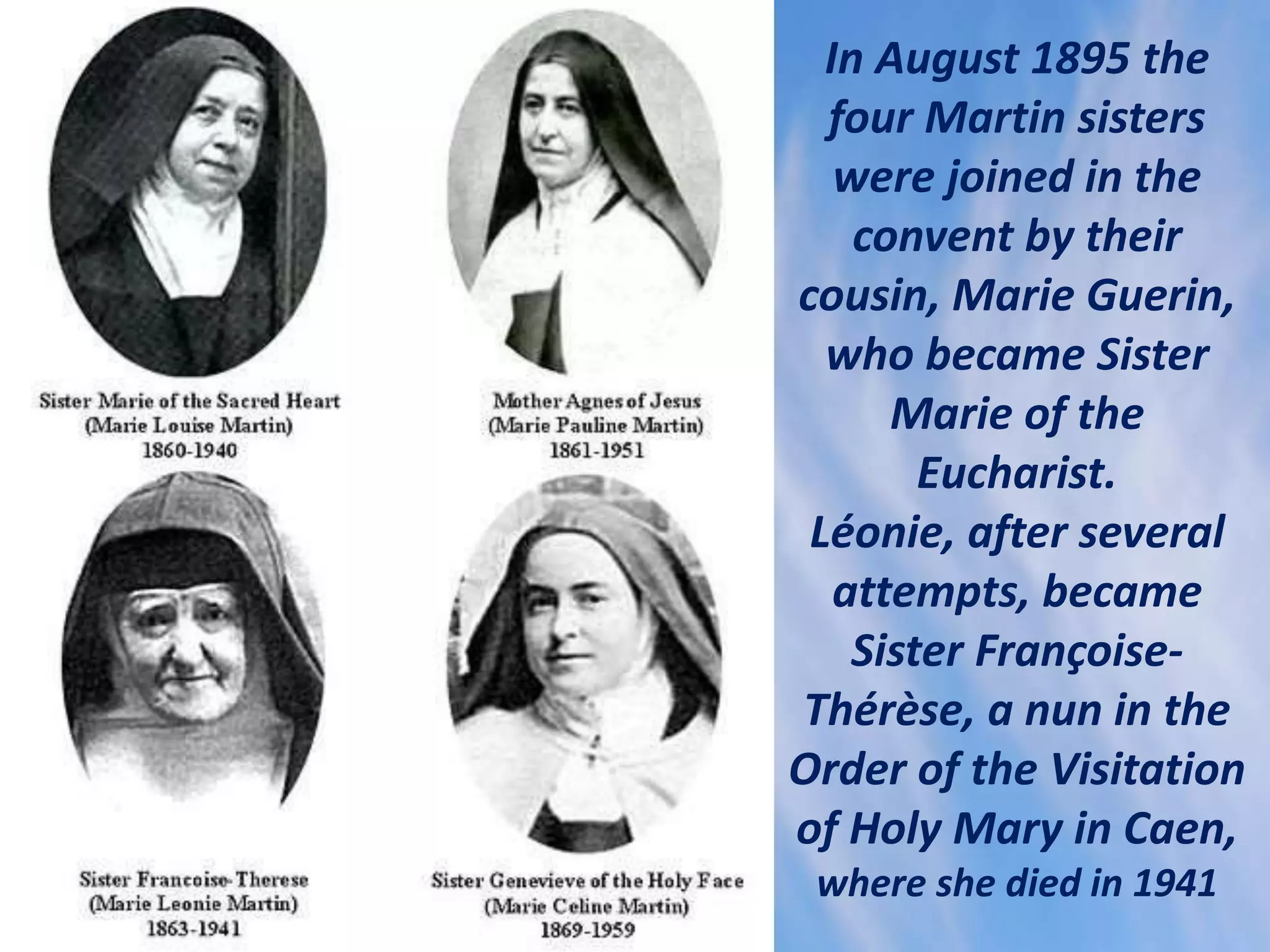 Saint Therese of Lisieux - 1 - Biography.pptx