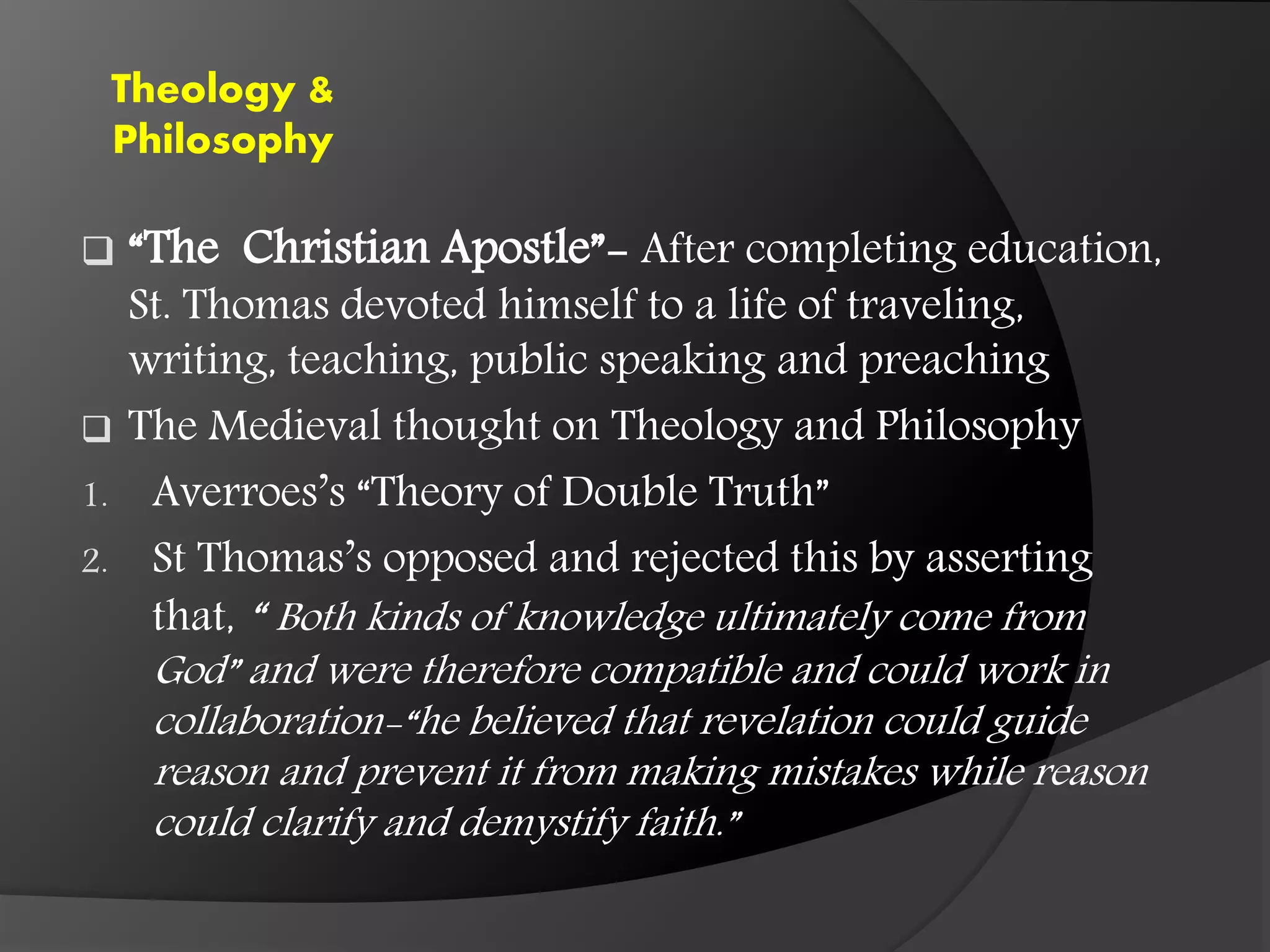 Saint thomas aquinas | PPTX