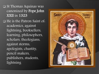 Saint thomas aquinas | PPTX