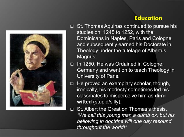 Saint thomas aquinas | PPTX