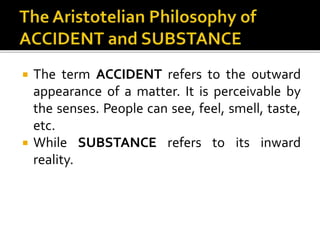 Saint Thomas Aquinas on Transubstantiation | PPTX