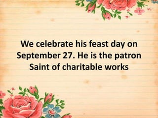 Saint vincent de paul | PPTX