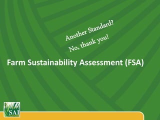 Agricultural sustainability through collaboration, beyond competition | PPTX