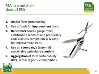 Agricultural sustainability through collaboration, beyond competition | PPTX