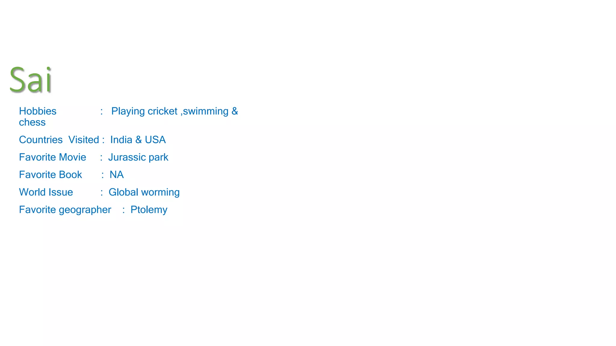 Sai presentation | PPT