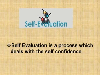 Self-Evaluation | PPTX