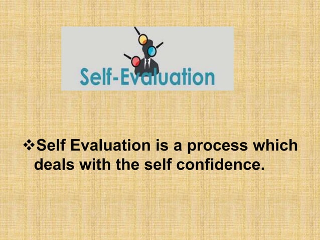 Self-Evaluation | PPTX