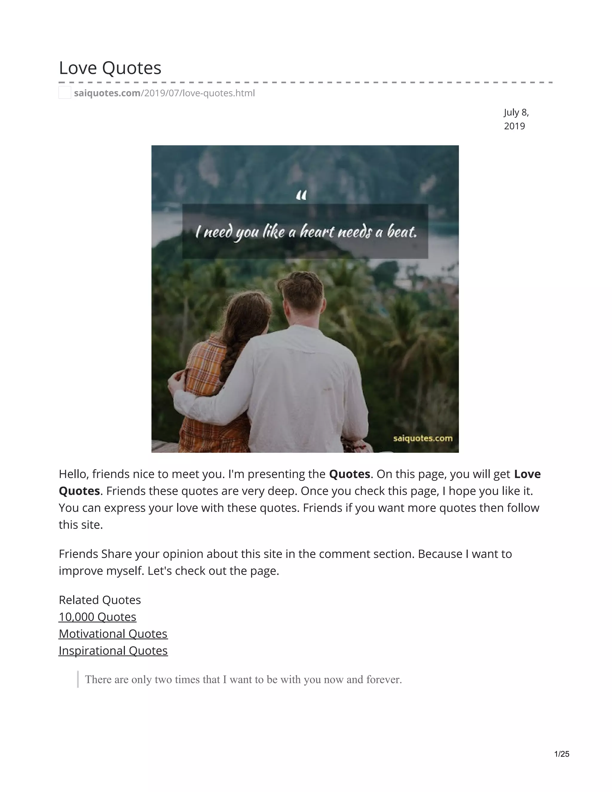 Saiquotes.com love quotes | PDF