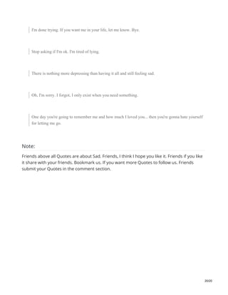 Saiquotes.com sad quotes | PDF