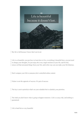Saiquotes.com life is beautiful quotes | PDF