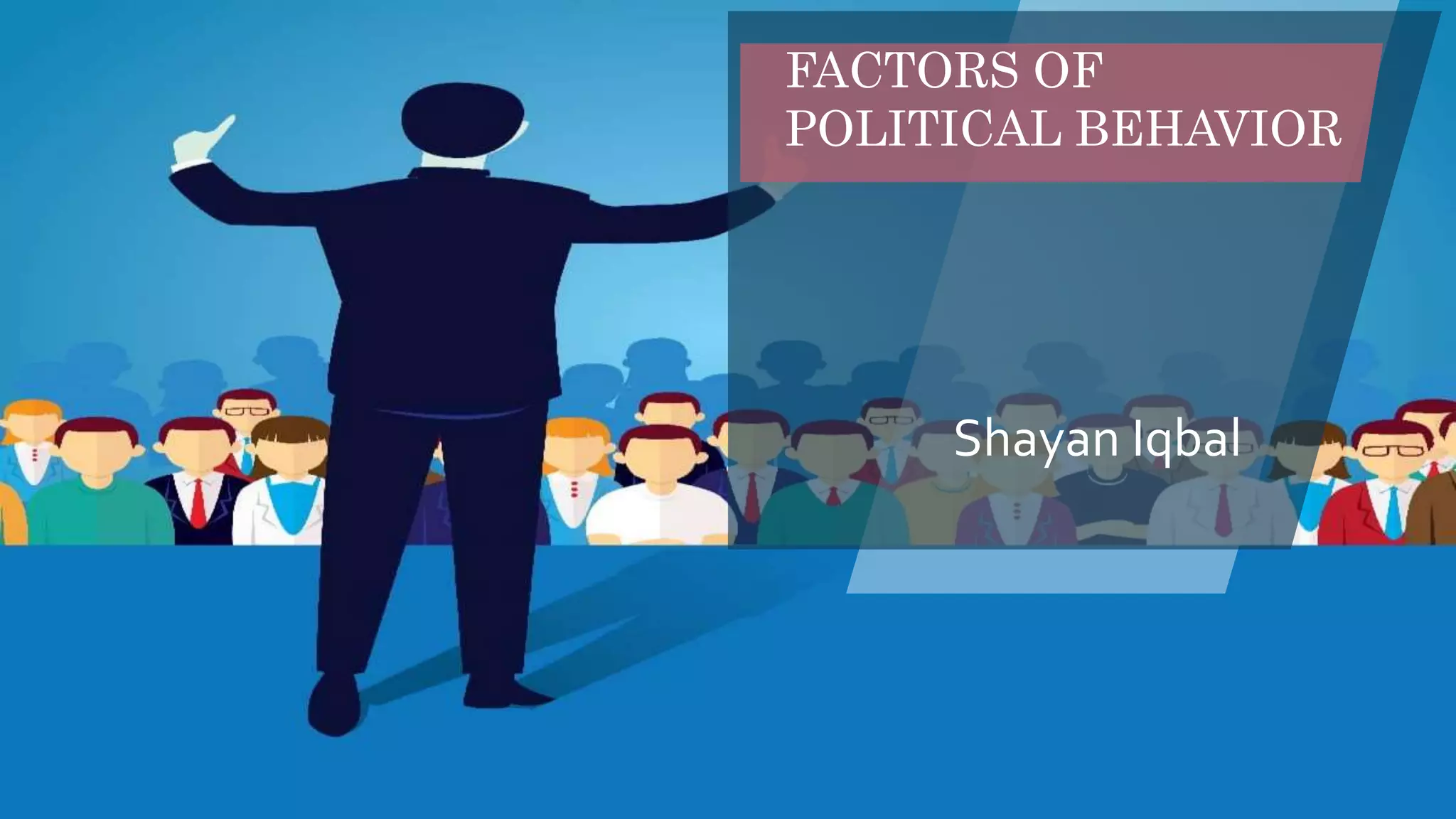 FACTORS OF POLITICAL BEHAVIOR | PPTX