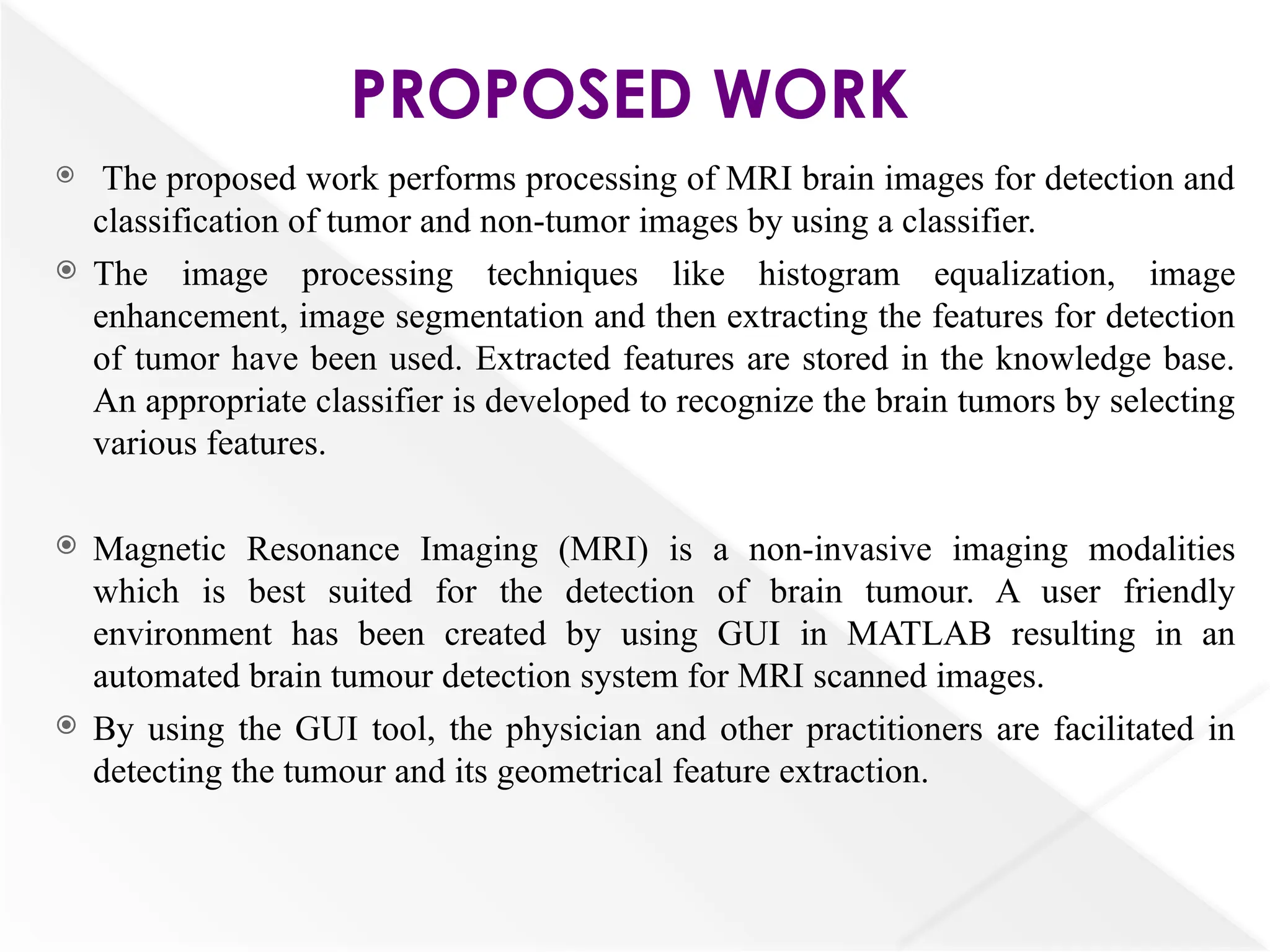 A noval methodology for tumor detection in mri images | PPT