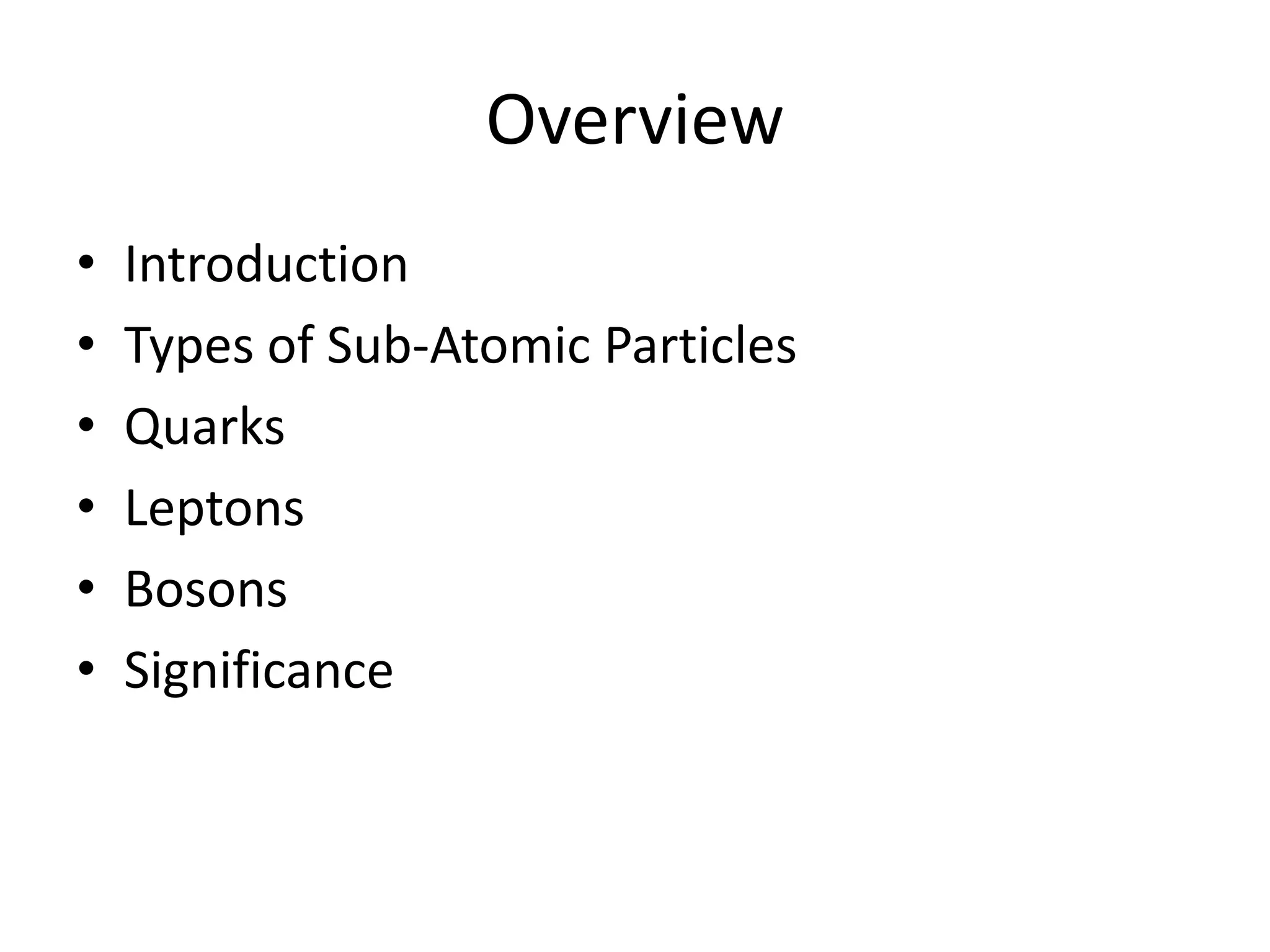 Sub Atomic particles | PPTX