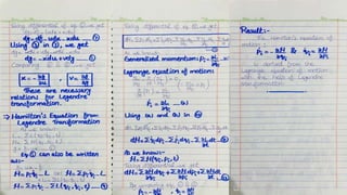 "Unveiling the Power of Legendre Transformation: A Comprehensive Guide" | PPTX