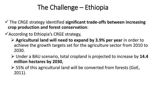 SENTINEL: Social and environmental trade-offs in African agriculture | PPT
