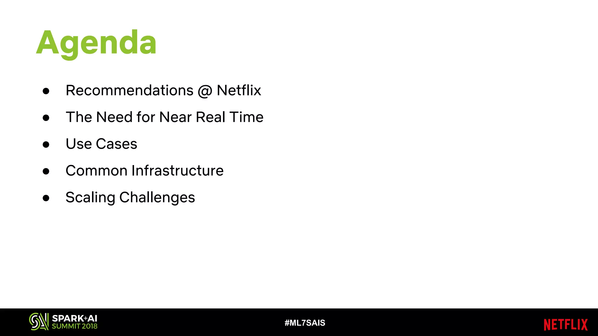 RealTime Recommendations @Netflix - Spark | PPT